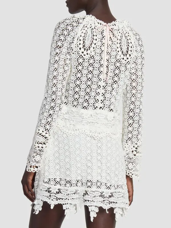 Isabel Marant Étoile Hizene Lace Cotton Minidress