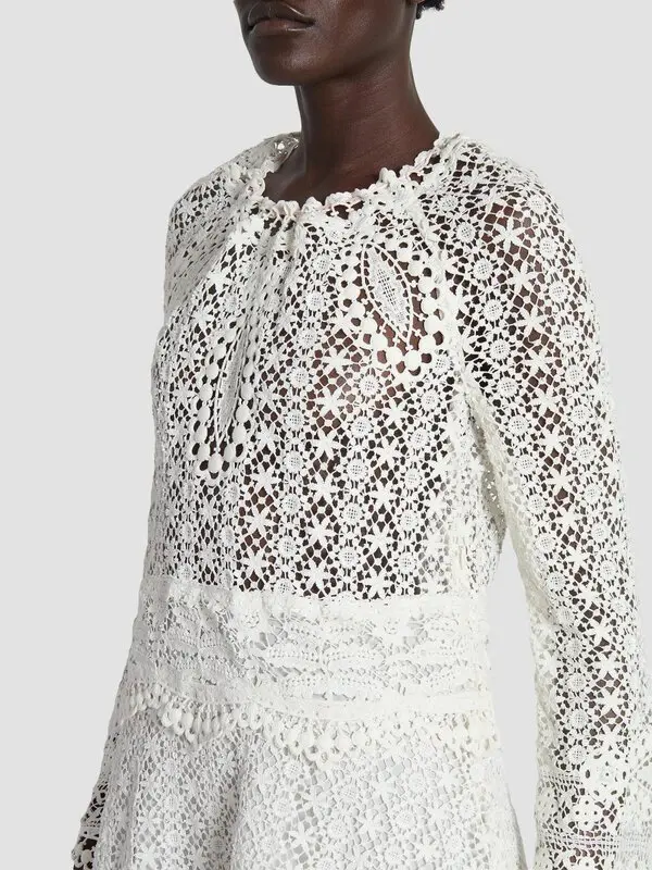Isabel Marant Étoile Hizene Lace Cotton Minidress