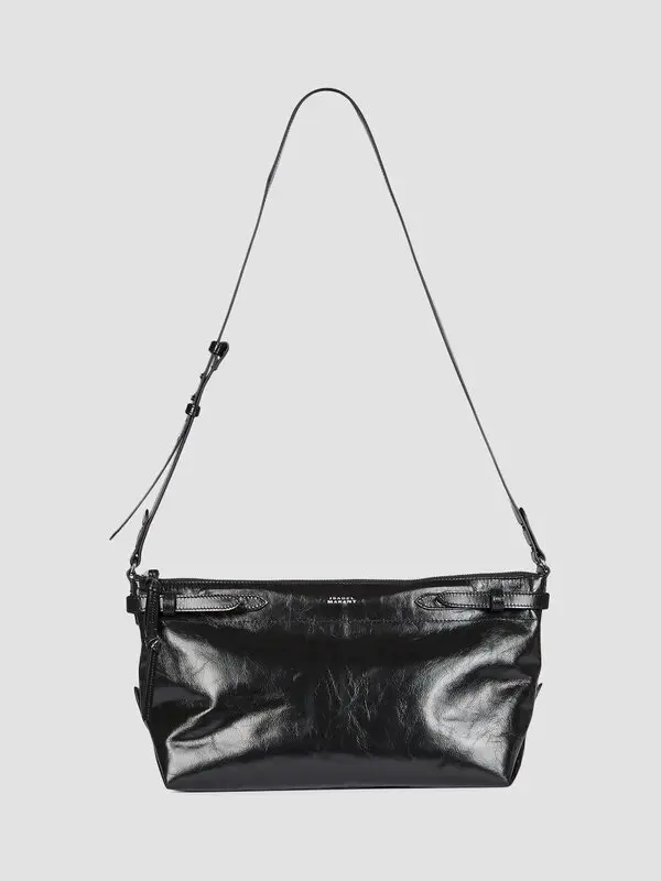 Isabel Marant Étoile Winna Day Leather Shoulder Bag - Black