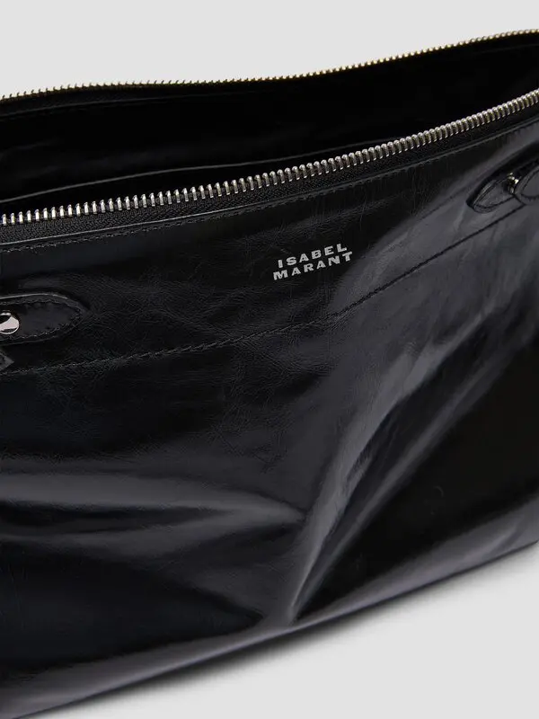 Isabel Marant Étoile Winna Day Leather Shoulder Bag - Black