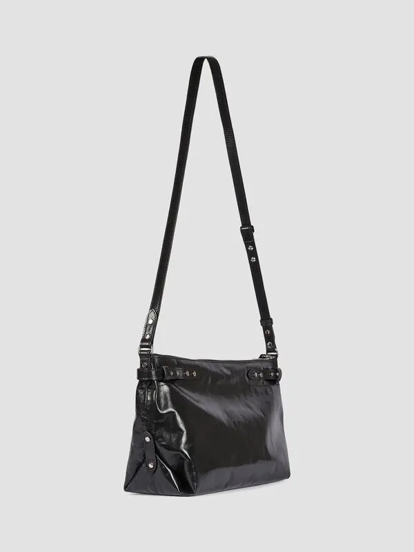 Isabel Marant Étoile Winna Day Leather Shoulder Bag - Black