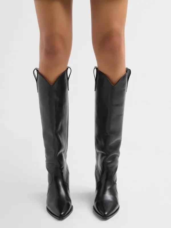 Isabel Marant Étoile Denvee Leather Western Boots