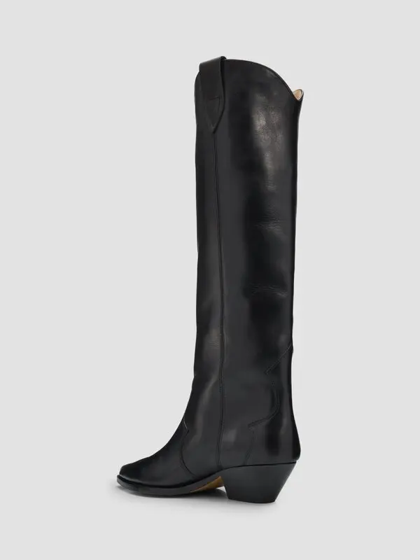 Isabel Marant Étoile Denvee Leather Western Boots