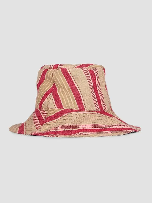 Isabel Marant Étoile Shaelyn Herringbone Cotton Bucket Hat