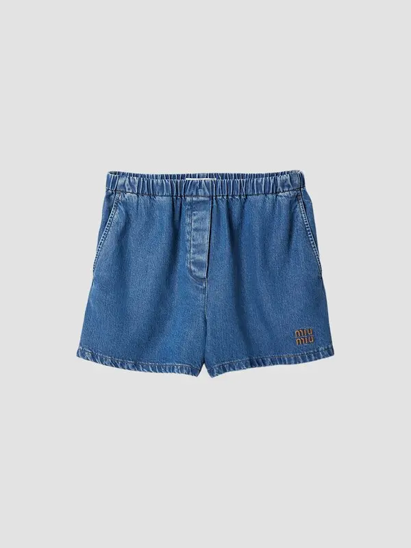 Miu Miu Denim Bermudas