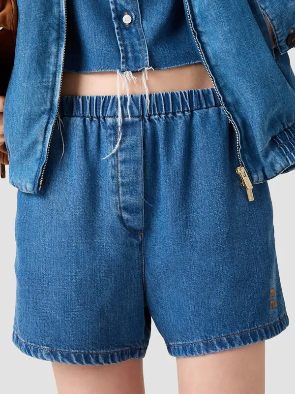 Miu Miu Denim Bermudas