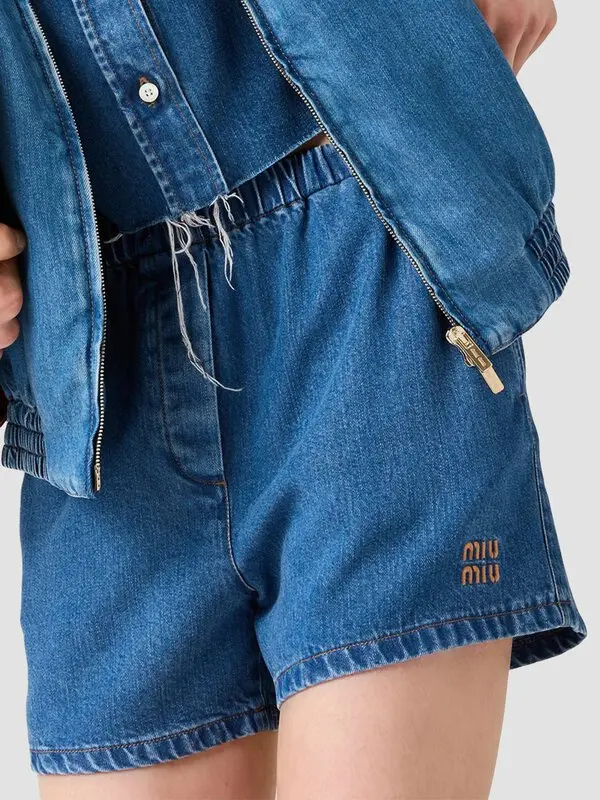 Miu Miu Denim Bermudas