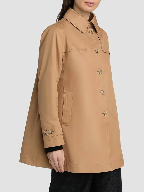 Herno Logo-trim Short Trench Coat