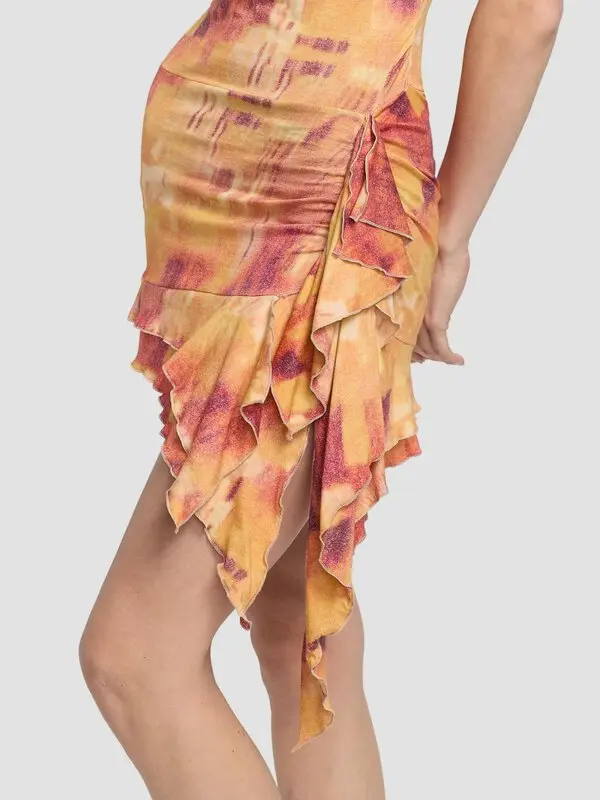 Isabel Marant Étoile Janick Printed Asymmetric Minidress