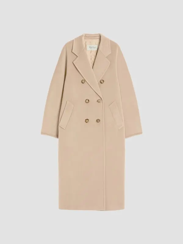Max Mara Icon Madame Wool Cashmere Double-breasted Coat - Sand