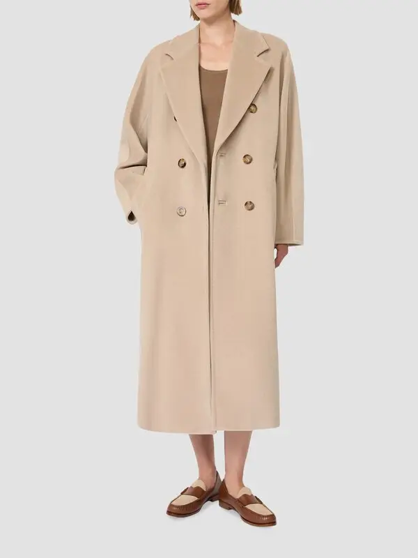 Max Mara Icon Madame Wool Cashmere Double-breasted Coat - Sand