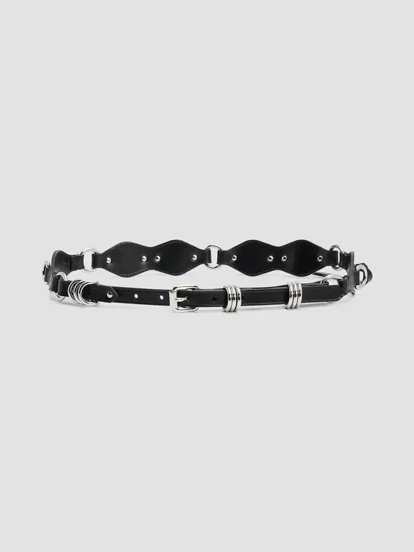 Isabel Marant Étoile Bolton Leather Belt - Black