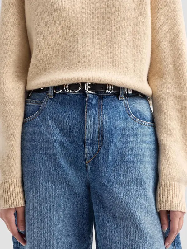 Isabel Marant Étoile Bolton Leather Belt - Black