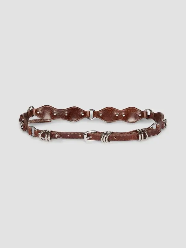 Isabel Marant Étoile Bolton Leather Belt - Chocolate