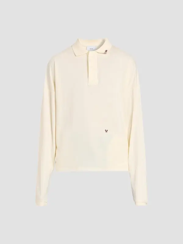 Rhude Fontaine Oversized Long-sleeve Polo Shirt