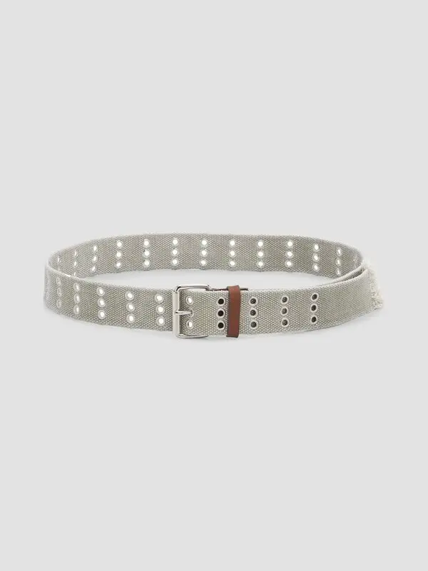 Isabel Marant Étoile Fatsa Eyelet Cotton Belt - Khaki