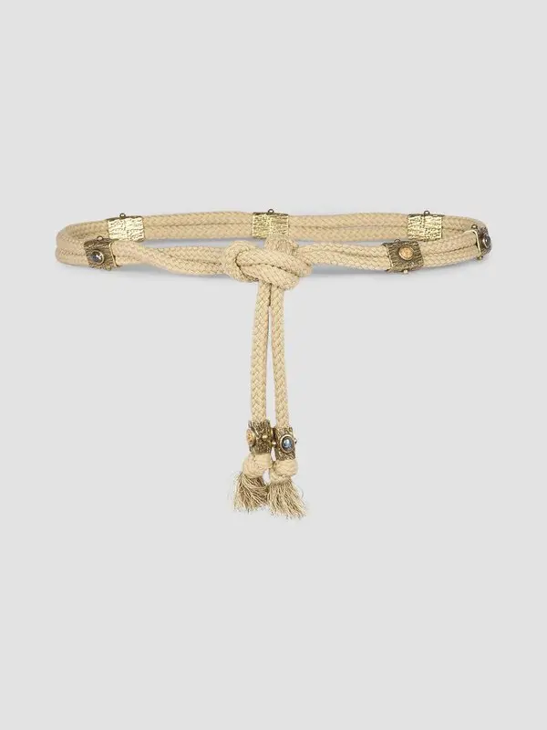 Isabel Marant Étoile Aleea Cotton-blend Cord Belt - Khaki