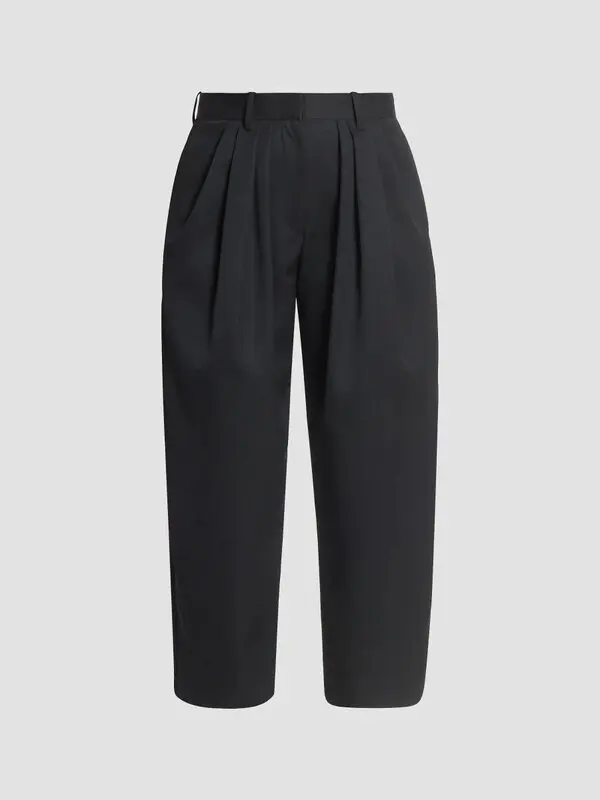 Isabel Marant Étoile Janice Wool Crop Trousers - Black