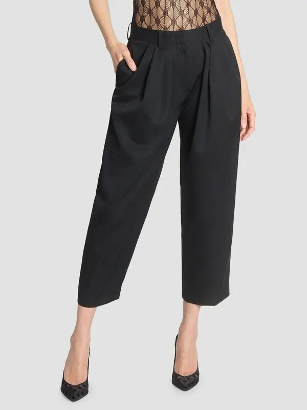 Isabel Marant Étoile Janice Wool Crop Trousers