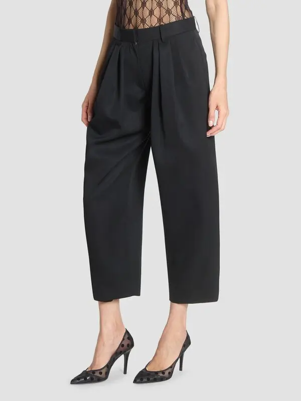 Isabel Marant Étoile Janice Wool Crop Trousers