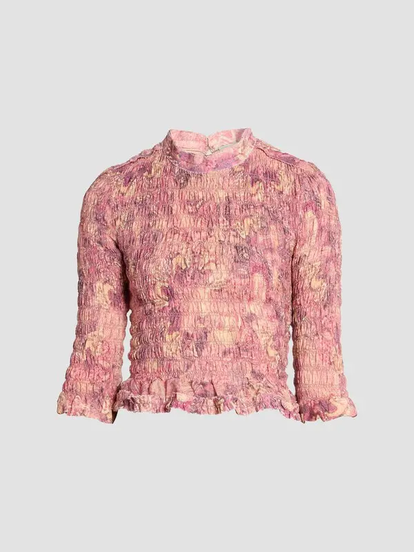 Isabel Marant Étoile Carola Floral Silk Blouse