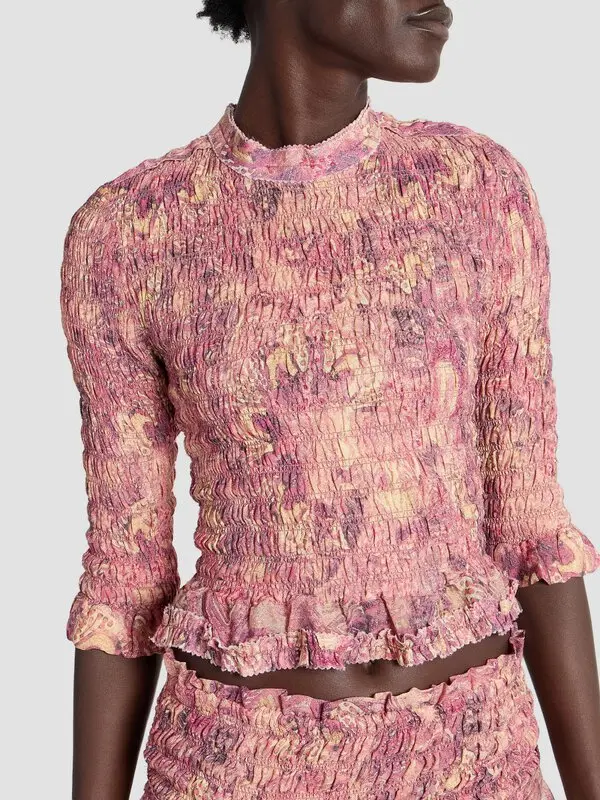 Isabel Marant Étoile Carola Floral Silk Blouse
