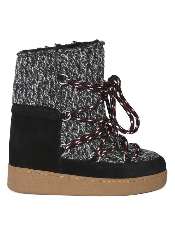 Isabel Marant Étoile Nowles 40mm Shearling-lined Wool Platform Boots