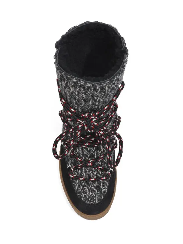 Isabel Marant Étoile Nowles 40mm Shearling-lined Wool Platform Boots