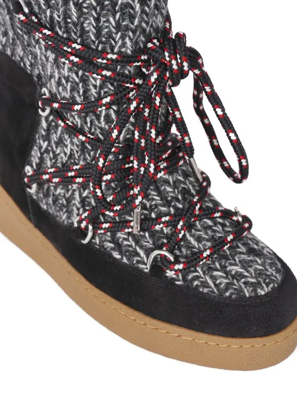 Isabel Marant Étoile Nowles 40mm Shearling-lined Wool Platform Boots