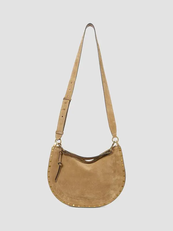 Isabel Marant Étoile Oskan Soft Zipped Suede Shoulder Bag