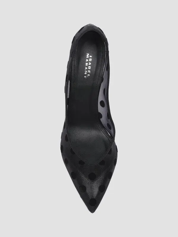 Isabel Marant Étoile Pristy 90mm Polka-dotted Mesh Pumps