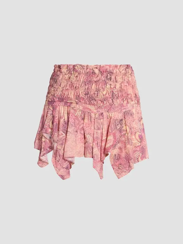 Isabel Marant Étoile Ceiva Floral Silk Miniskirt