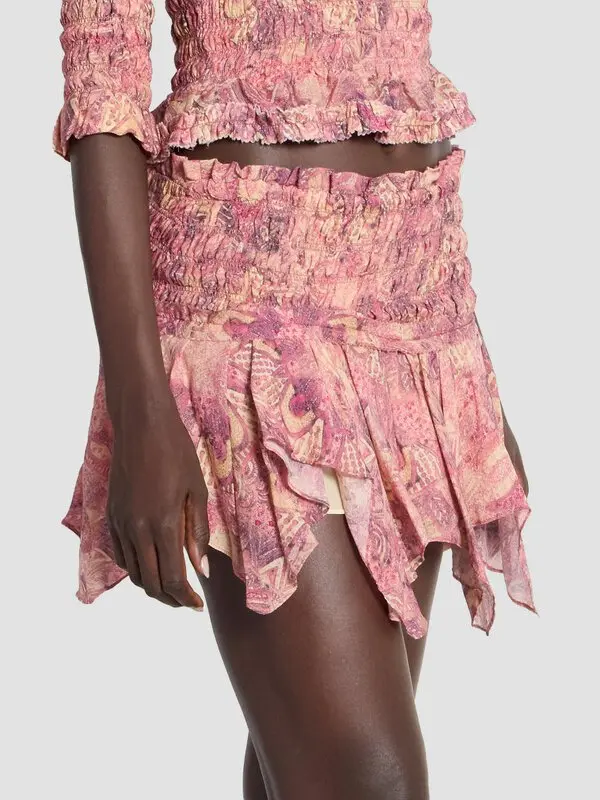 Isabel Marant Étoile Ceiva Floral Silk Miniskirt