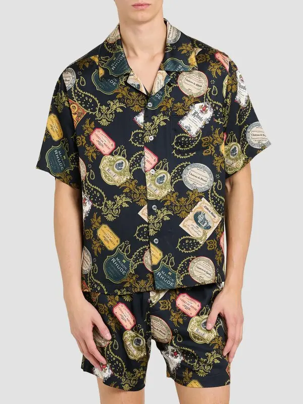 Rhude Vin Bandana-print Camp Shirt