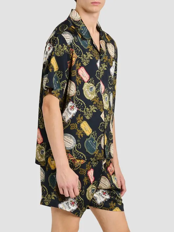 Rhude Vin Bandana-print Camp Shirt