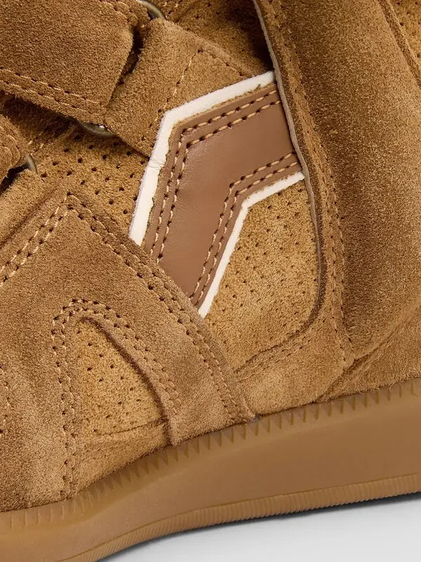 Isabel Marant Étoile Bekett High-tope Suede Wedge Sneakers