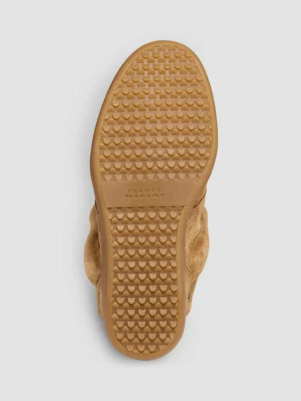 Isabel Marant Étoile Bekett High-tope Suede Wedge Sneakers