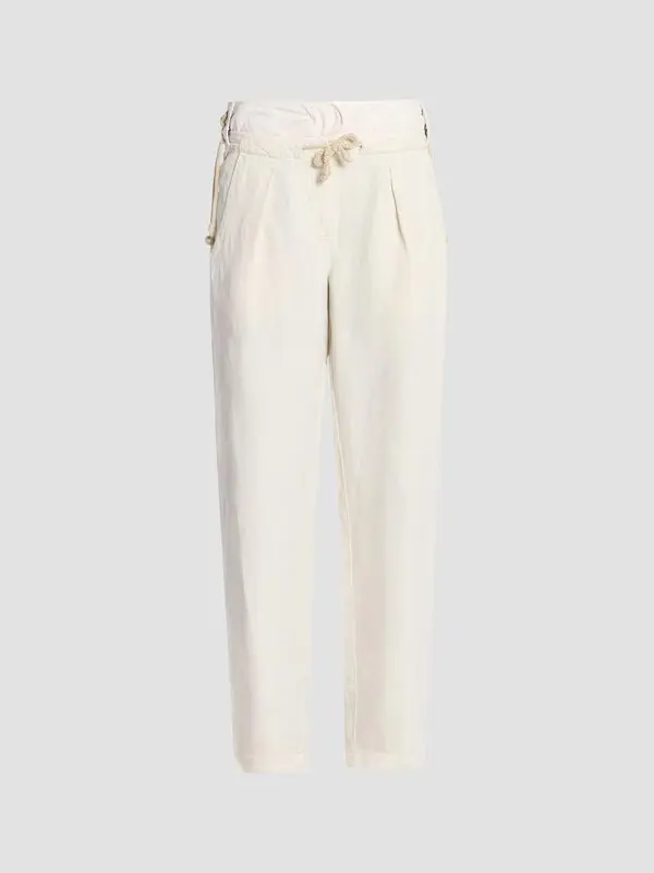 Isabel Marant Étoile Sharon Linen-silk Tapered Pants - Ecru
