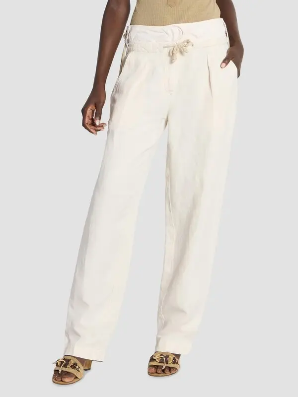 Isabel Marant Étoile Sharon Linen-silk Tapered Pants
