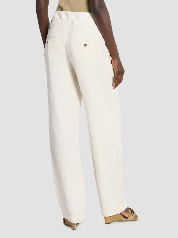 Isabel Marant Étoile Sharon Linen-silk Tapered Pants