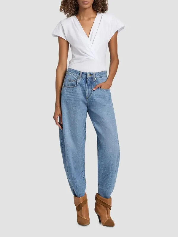 Isabel Marant Étoile Oriane Barrel Mid-rise Jeans