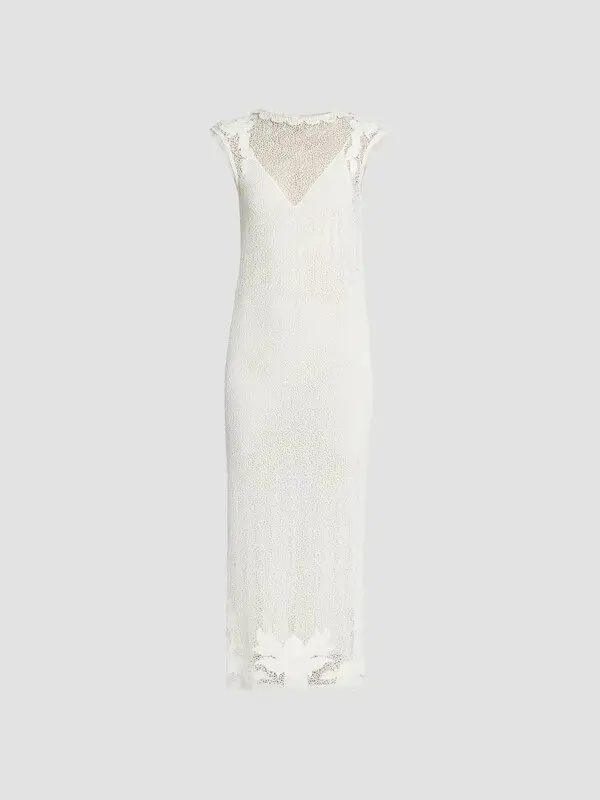 Isabel Marant Étoile Delvine Cotton Lace Slipdress - Ecru