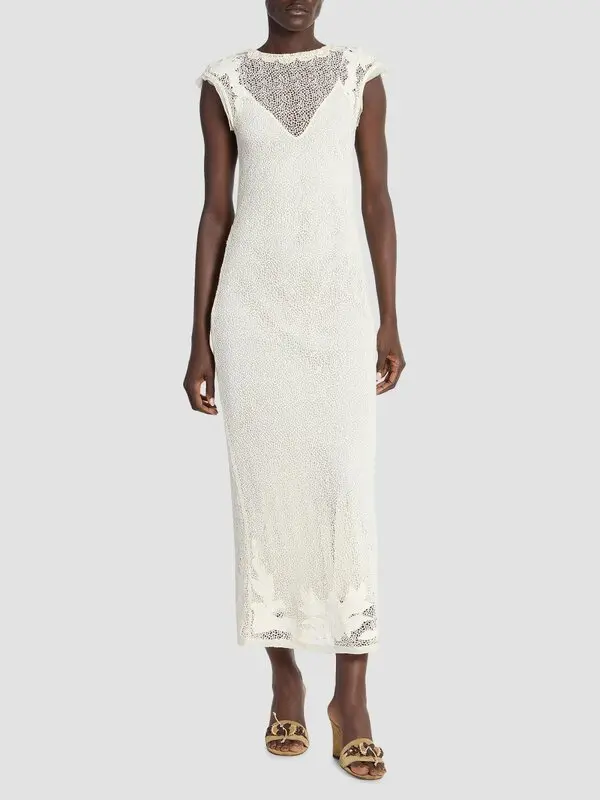 Isabel Marant Étoile Delvine Cotton Lace Slipdress