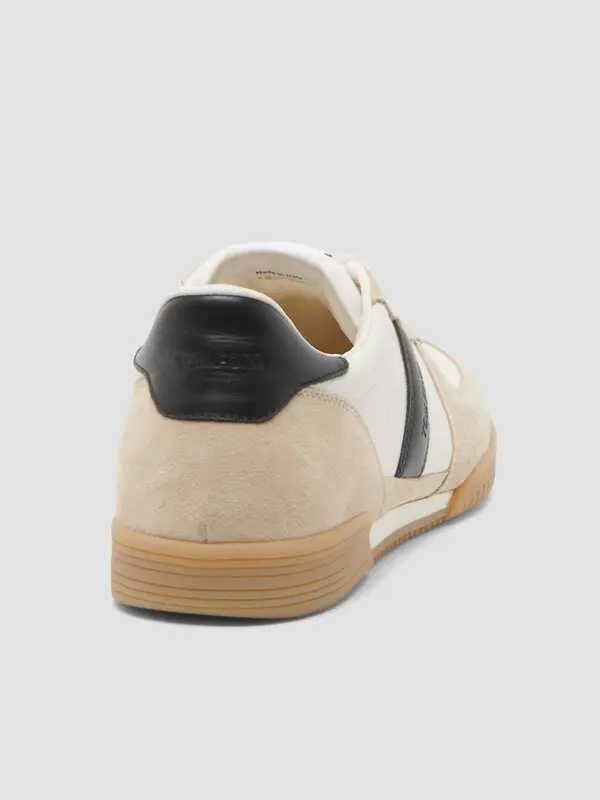 TOM FORD Terence Striped Leather Low-top Sneakers