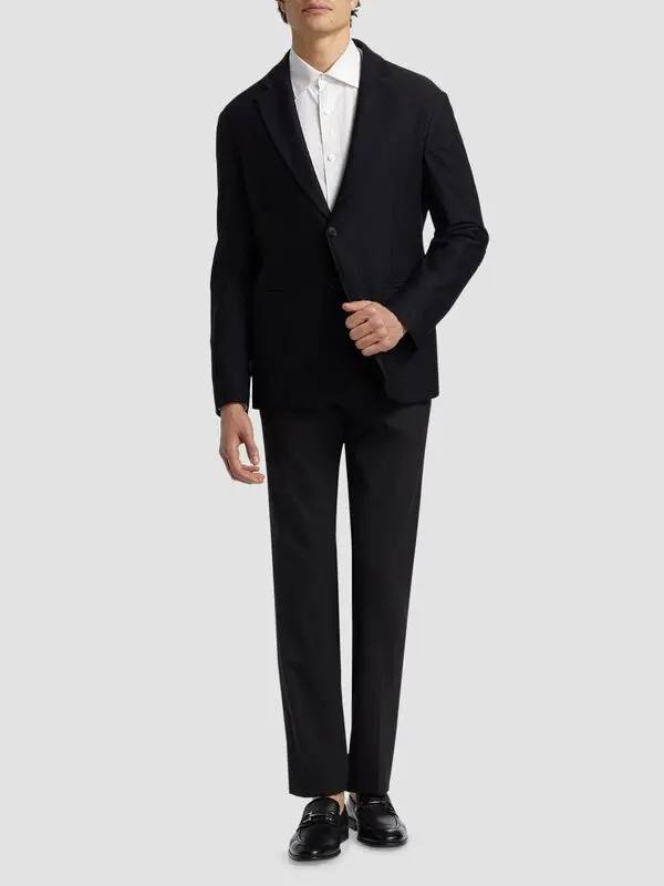 Giorgio Armani Single-breasted Stretch-nylon Jacket