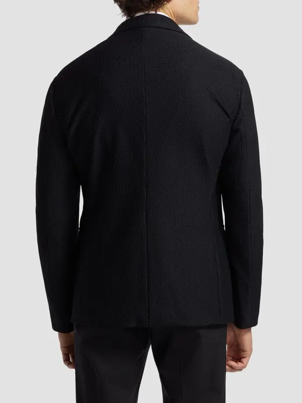 Giorgio Armani Single-breasted Stretch-nylon Jacket