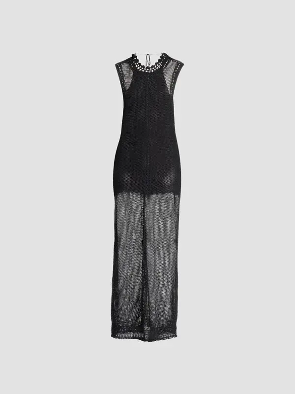Isabel Marant Étoile Metaya Cotton-blend Mesh Maxi Dress