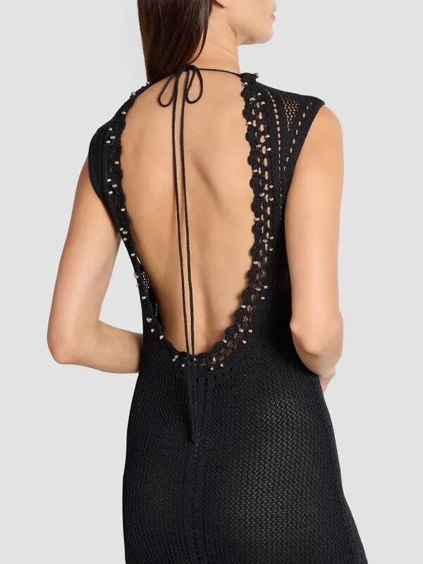 Isabel Marant Étoile Metaya Cotton-blend Mesh Maxi Dress