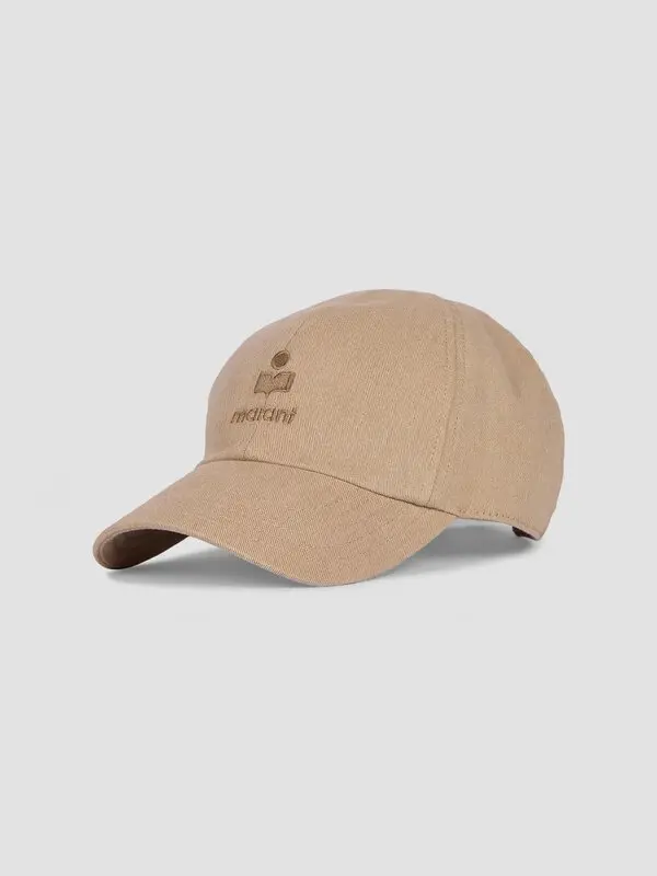 Isabel Marant Étoile Tomas Logo Cotton Baseball Cap - Sahara