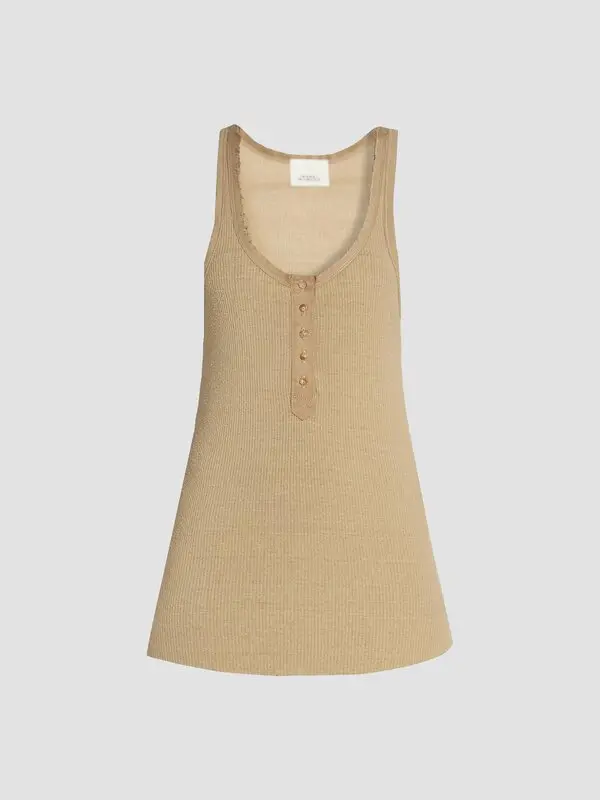 Isabel Marant Étoile Helma Frayed-trim Silk Top